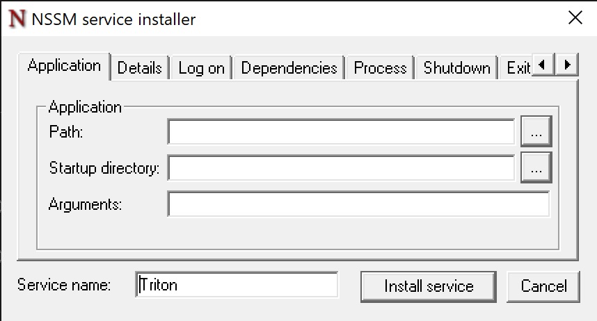 将Triton设置为系统服务 | 赛诺梵工业云平台文档系统